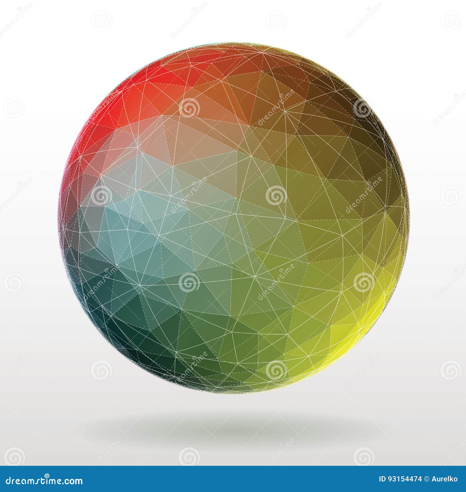 Polysphere one stock vector. Illustration of bright, earth - 93154474