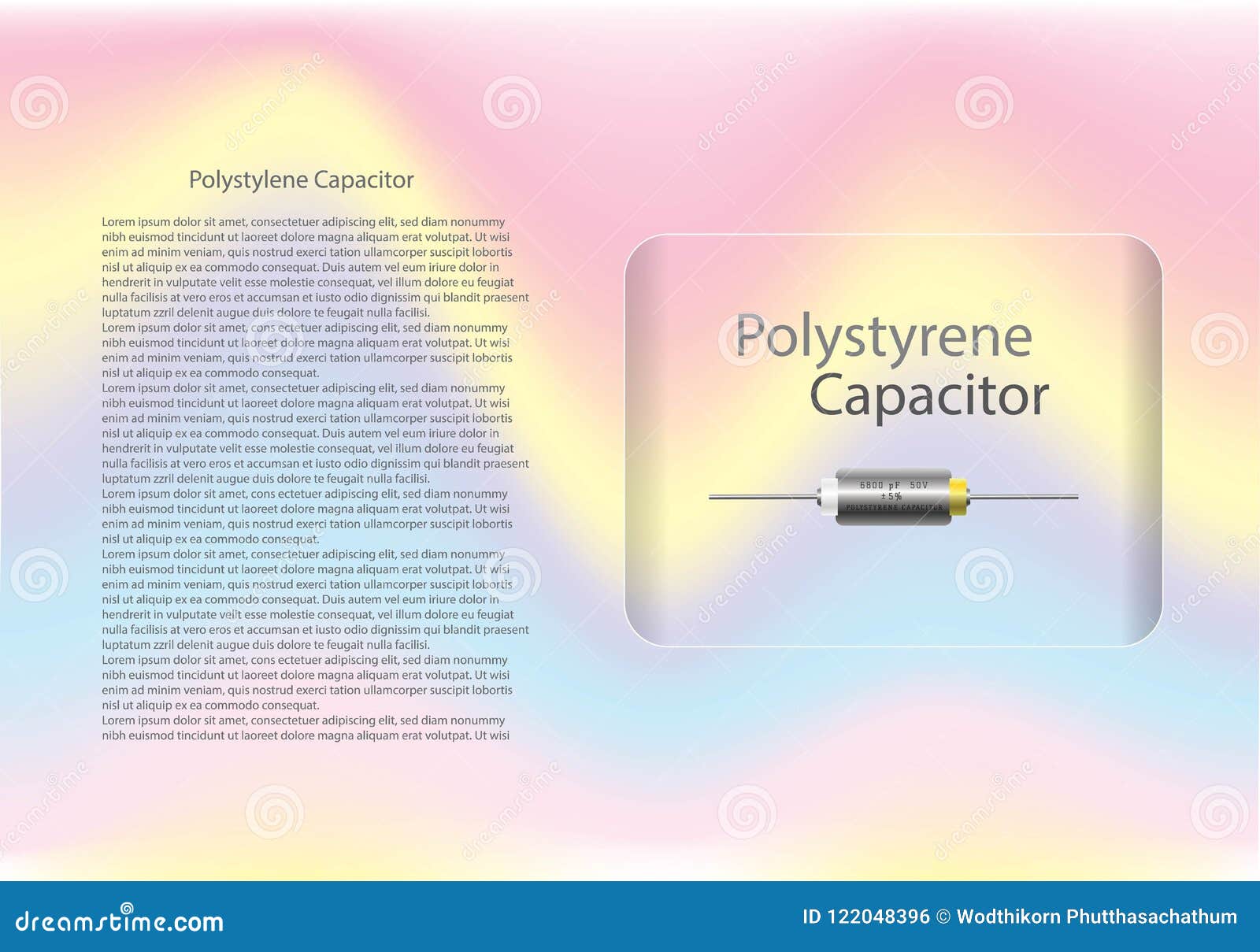 Polystylene Capacitor Diagram and Text Information Pattern. Stock ... Polystylene Capacitor Diagram and Text Information Pattern. Stock ...