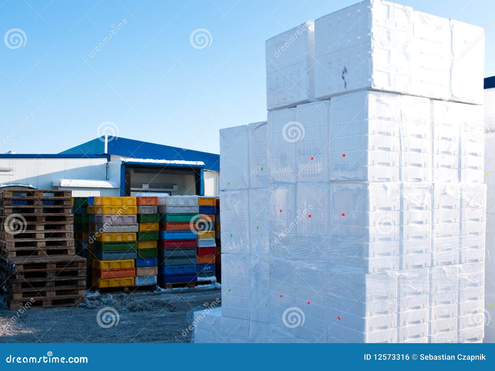 Polystyrene boxes stock photo. Image of iced, polystyrene - 12573316
