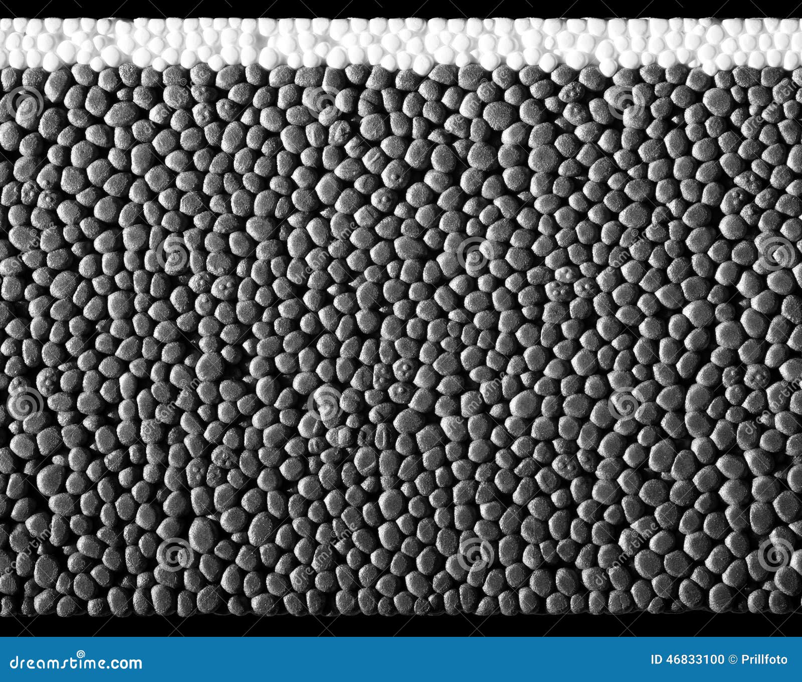 Polystyrene closeup stock photo. Image of pellets, foam - 46833100