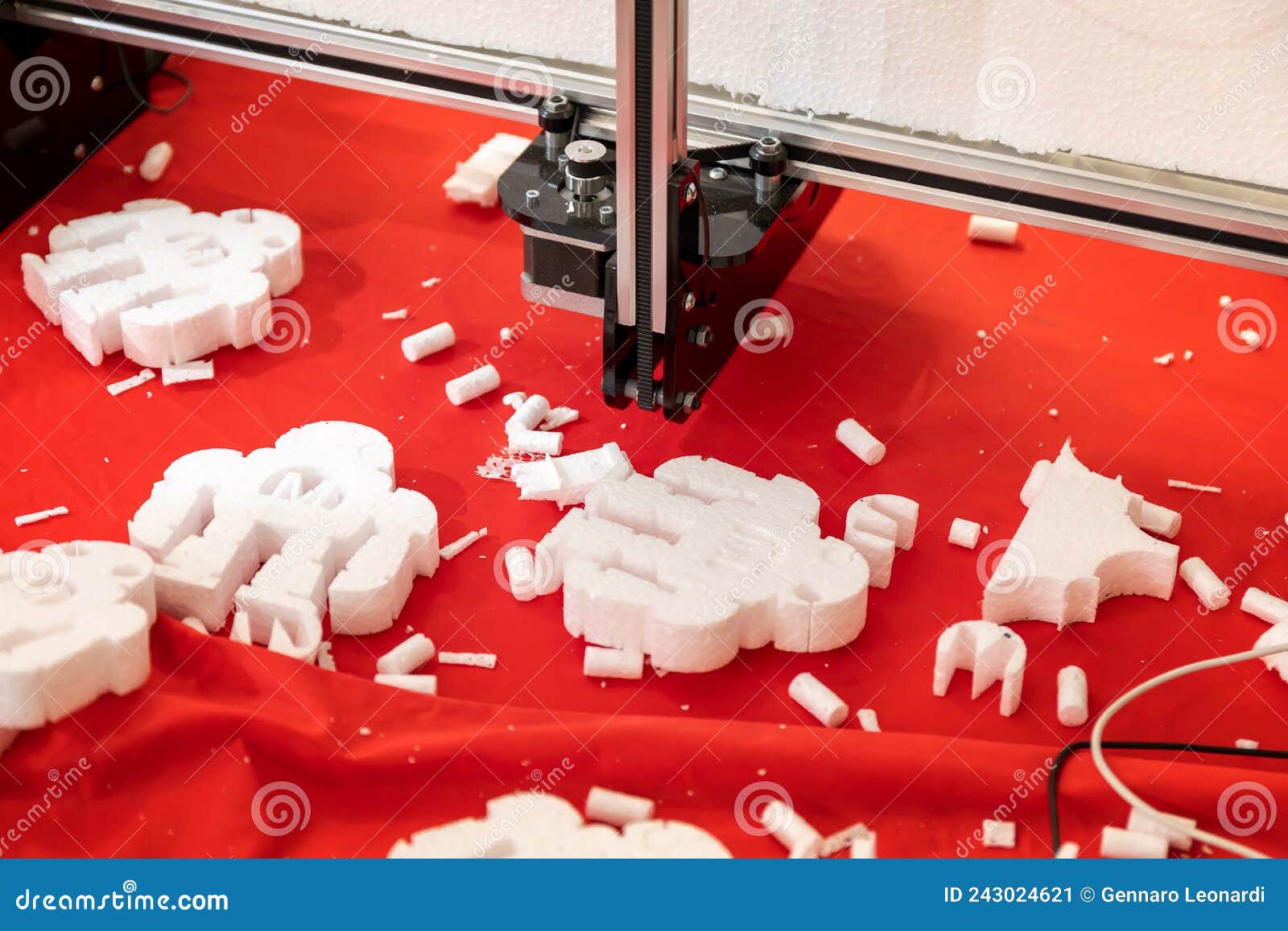 Polystyrene Cutter Plotter stock image. Image of electronic - 243024621