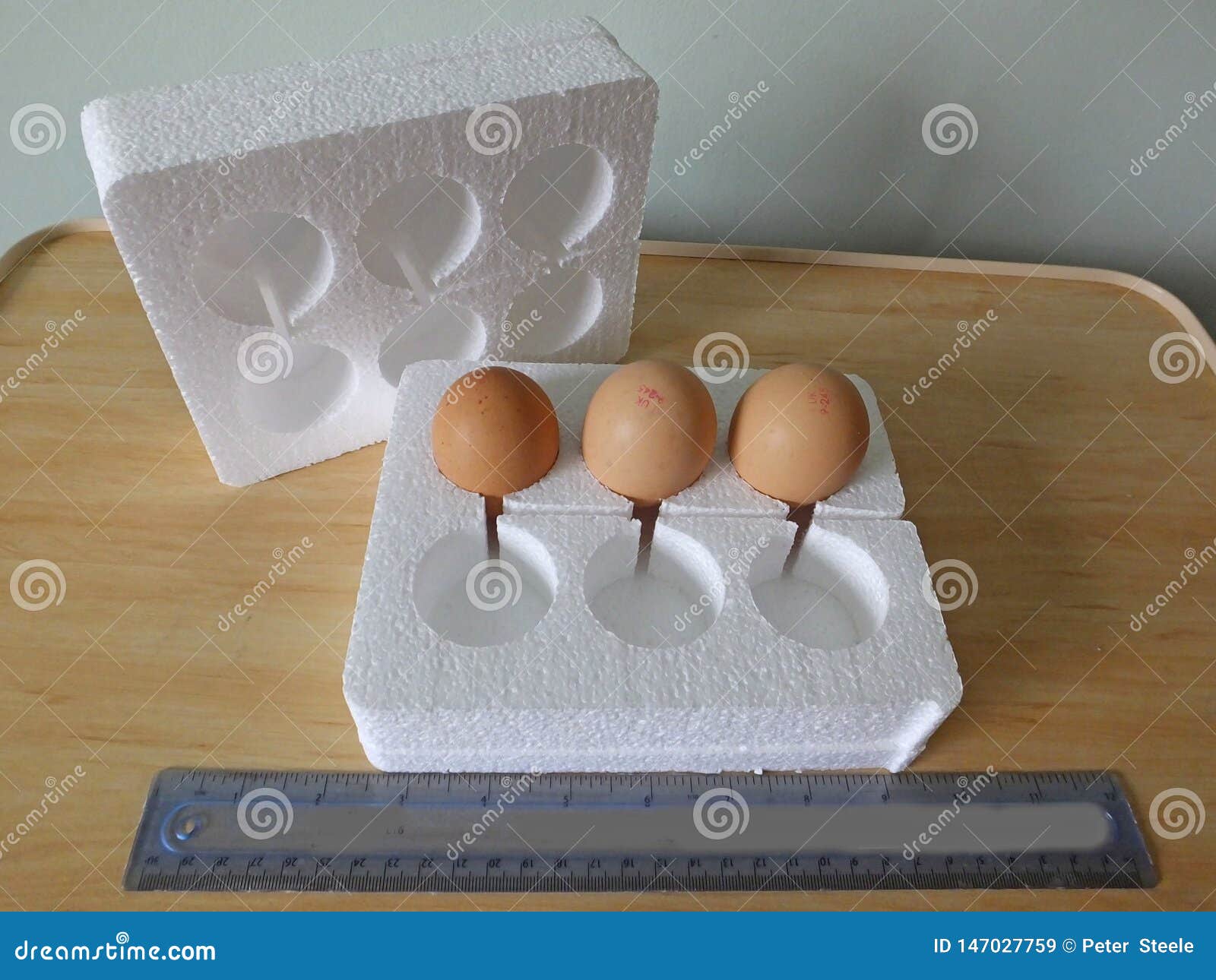Polystyrene Egg Boxes To Ship in the Mailing System Stock Image - Image ...