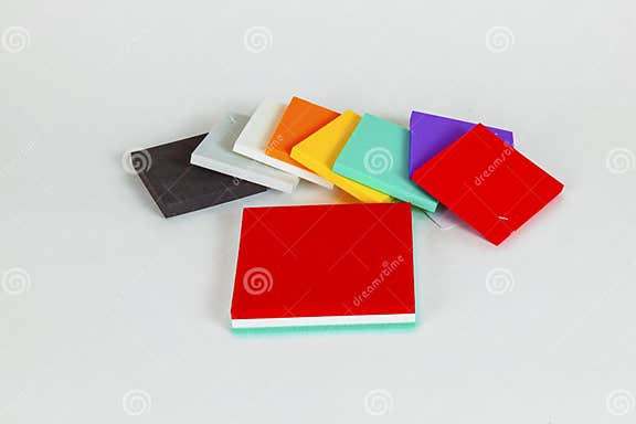 Polystyrene Forms in Different Colors Stock Image - Image of samples ...