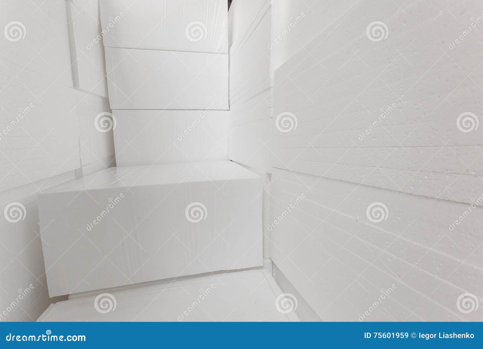Polystyrene Insulation Boards Stock Image - Image of isolation, foam ...