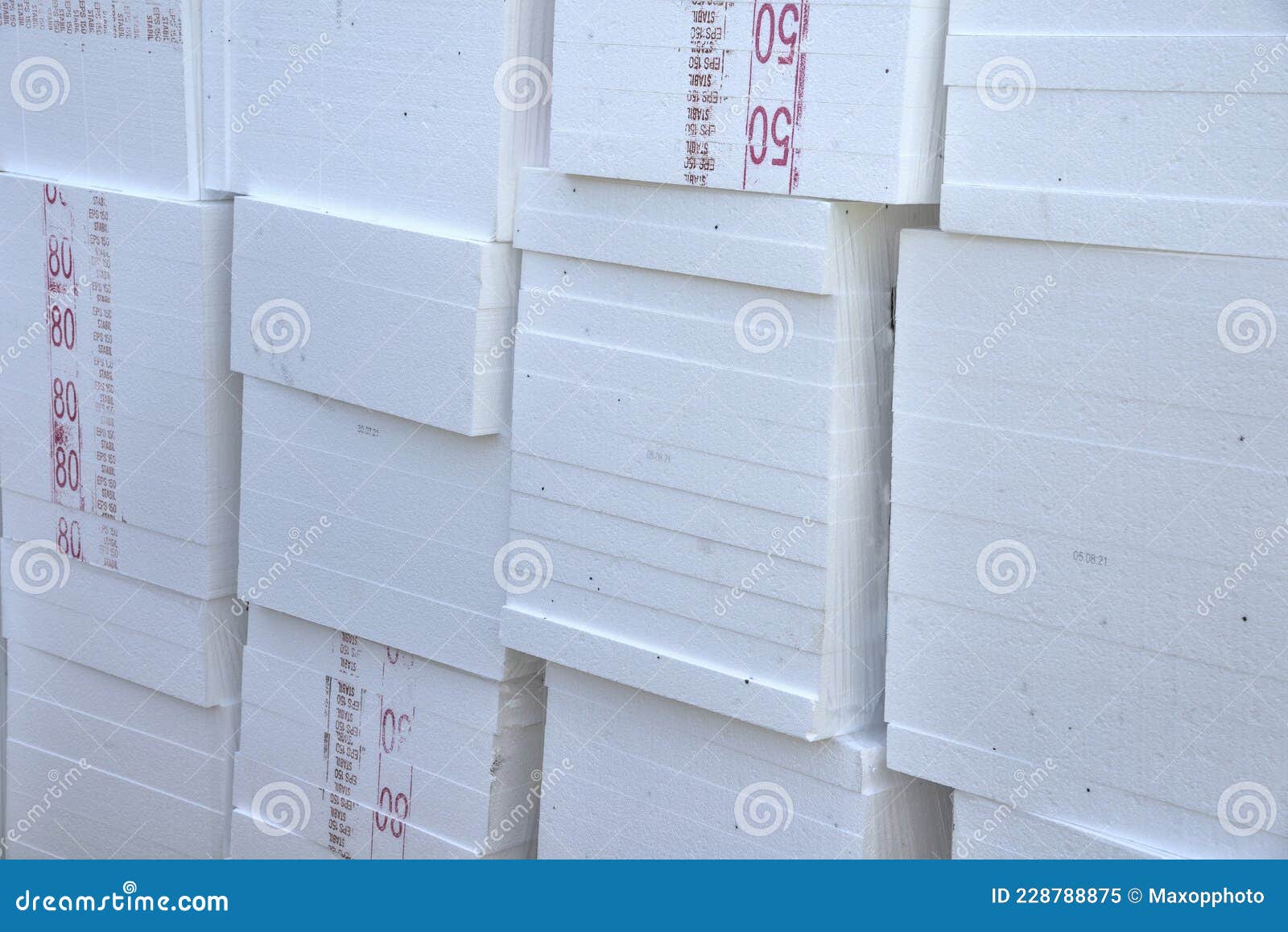 Polystyrene for Insulation in Construction. Passive House Concept Stock ...