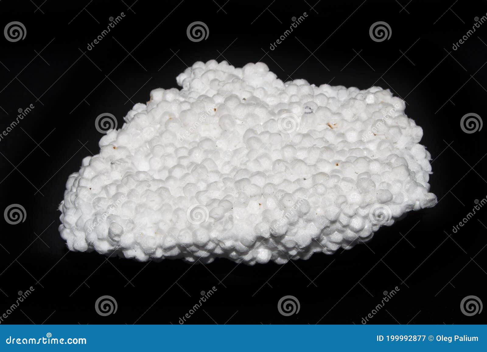 Polystyrene Isolated on Black Background Stock Image - Image of pack ...