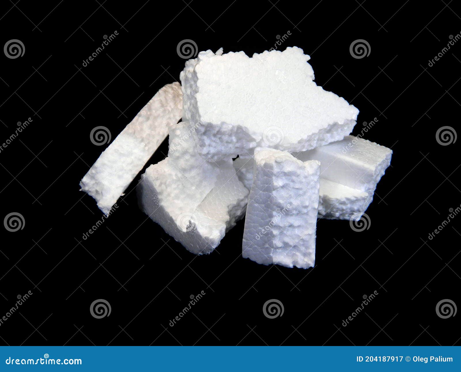 Polystyrene Isolated on Black Background Stock Image - Image of pattern ...