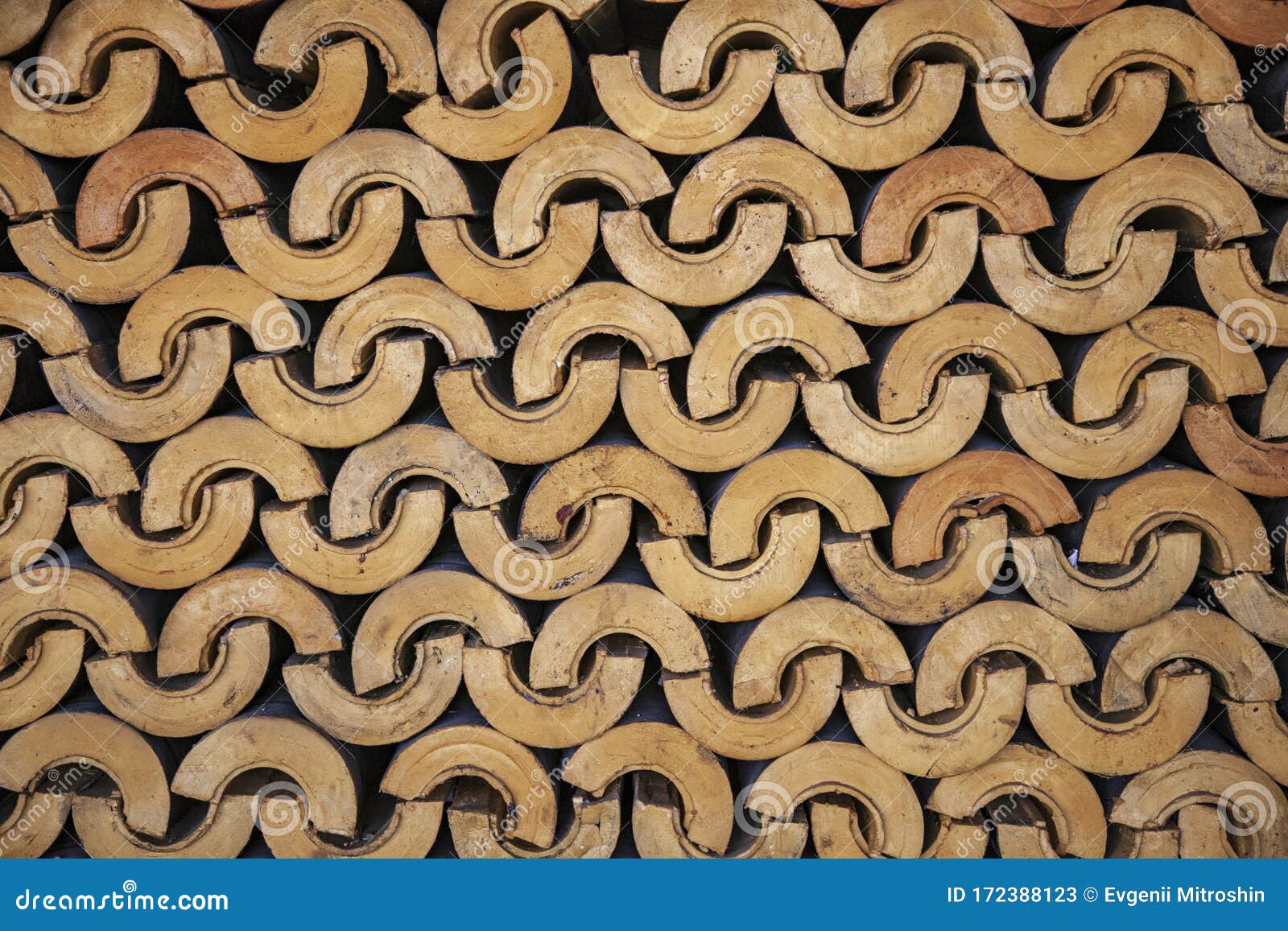 Polystyrene Shell Background, Pipeline Insulation Stock Image - Image ...