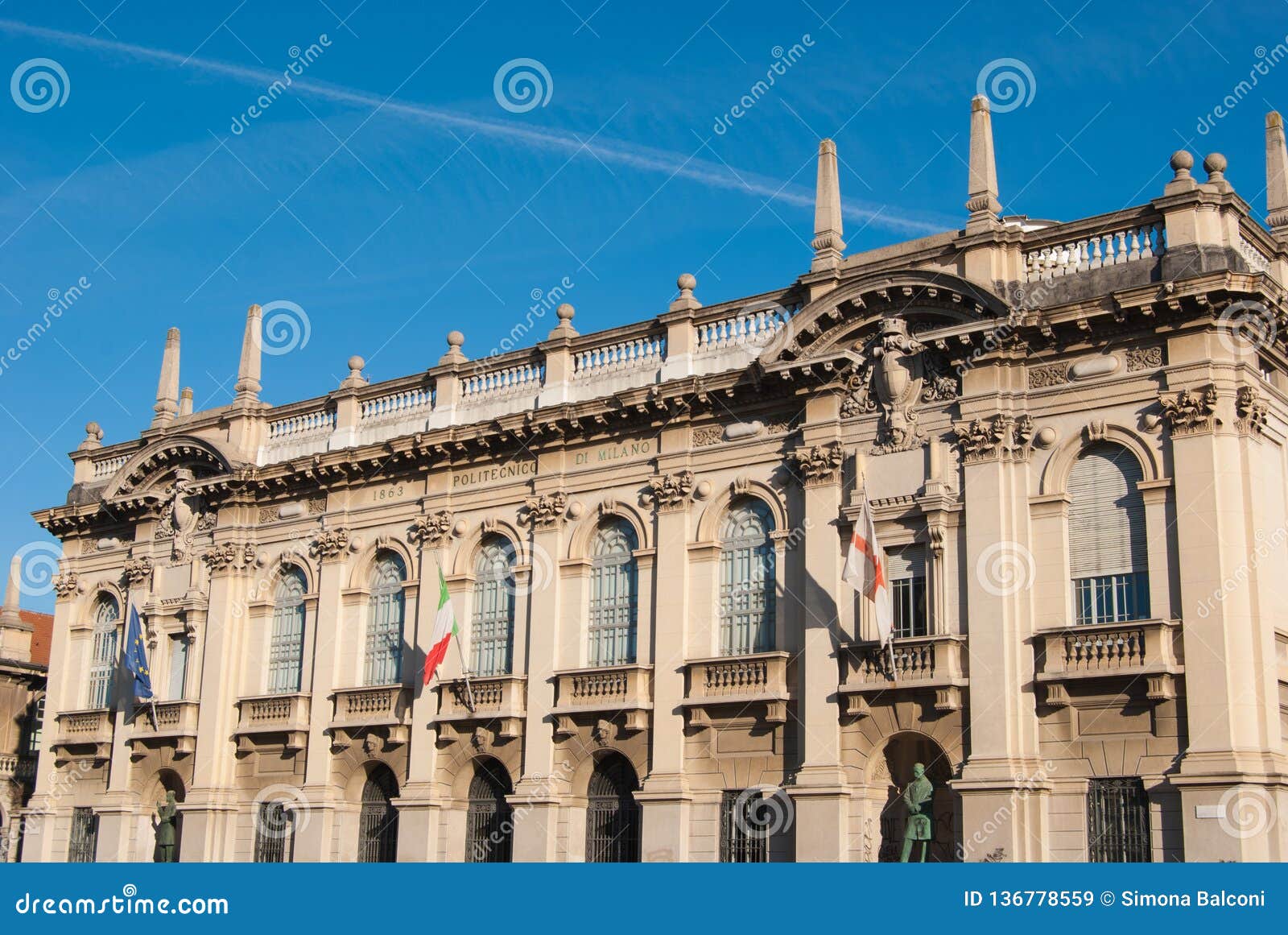 The Polytechnic University of Milan Stock Image - Image of faculty ...