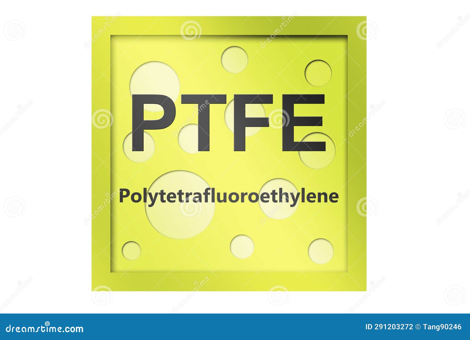 Polytetrafluoroethylene (PTFE) Polymer Symbol Isolated Stock ...