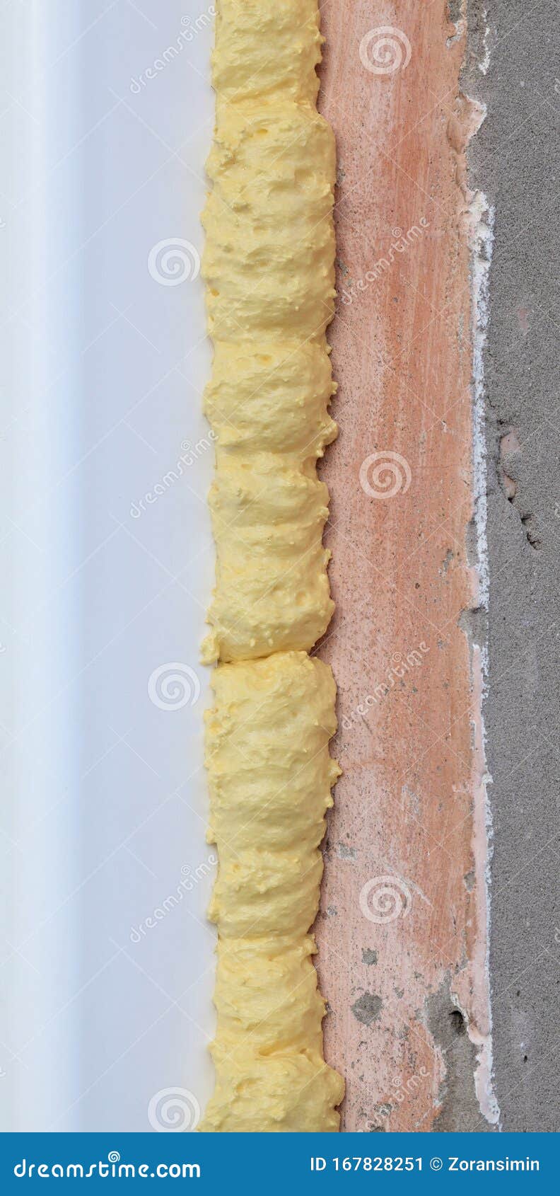 Polyurethane for Door or Window Install Stock Image - Image of ...