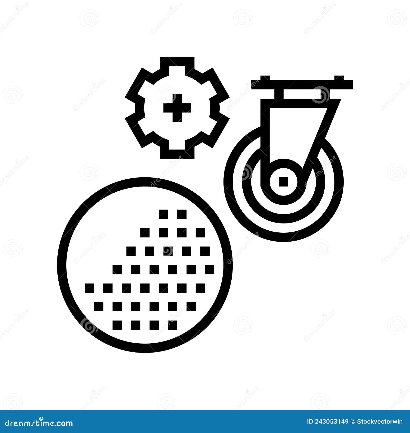 Polyurethane Elastomer Line Icon Vector Illustration Stock Vector ...