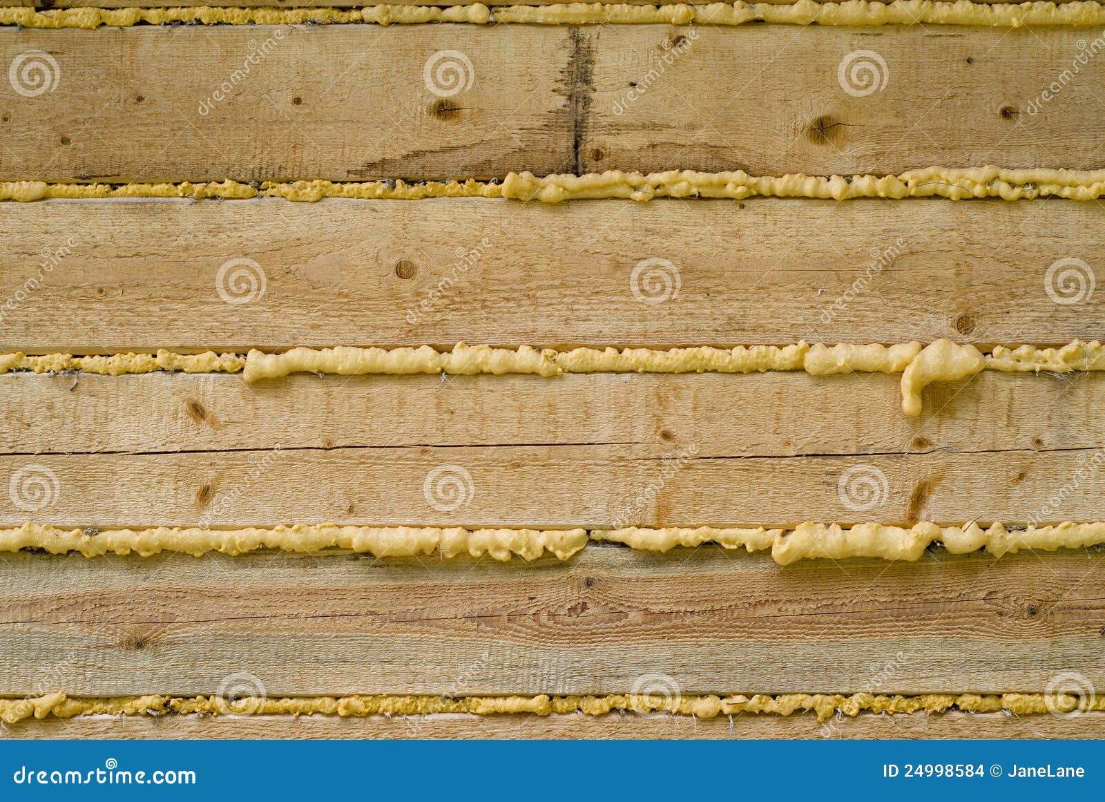 Polyurethane Foam and Wooden Construction Stock Photo - Image of frame ...