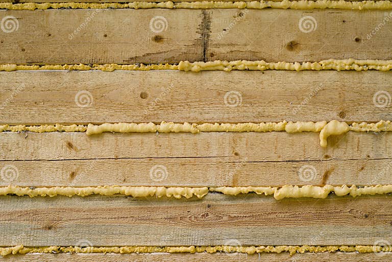 Polyurethane Foam and Wooden Construction Stock Photo - Image of frame ...
