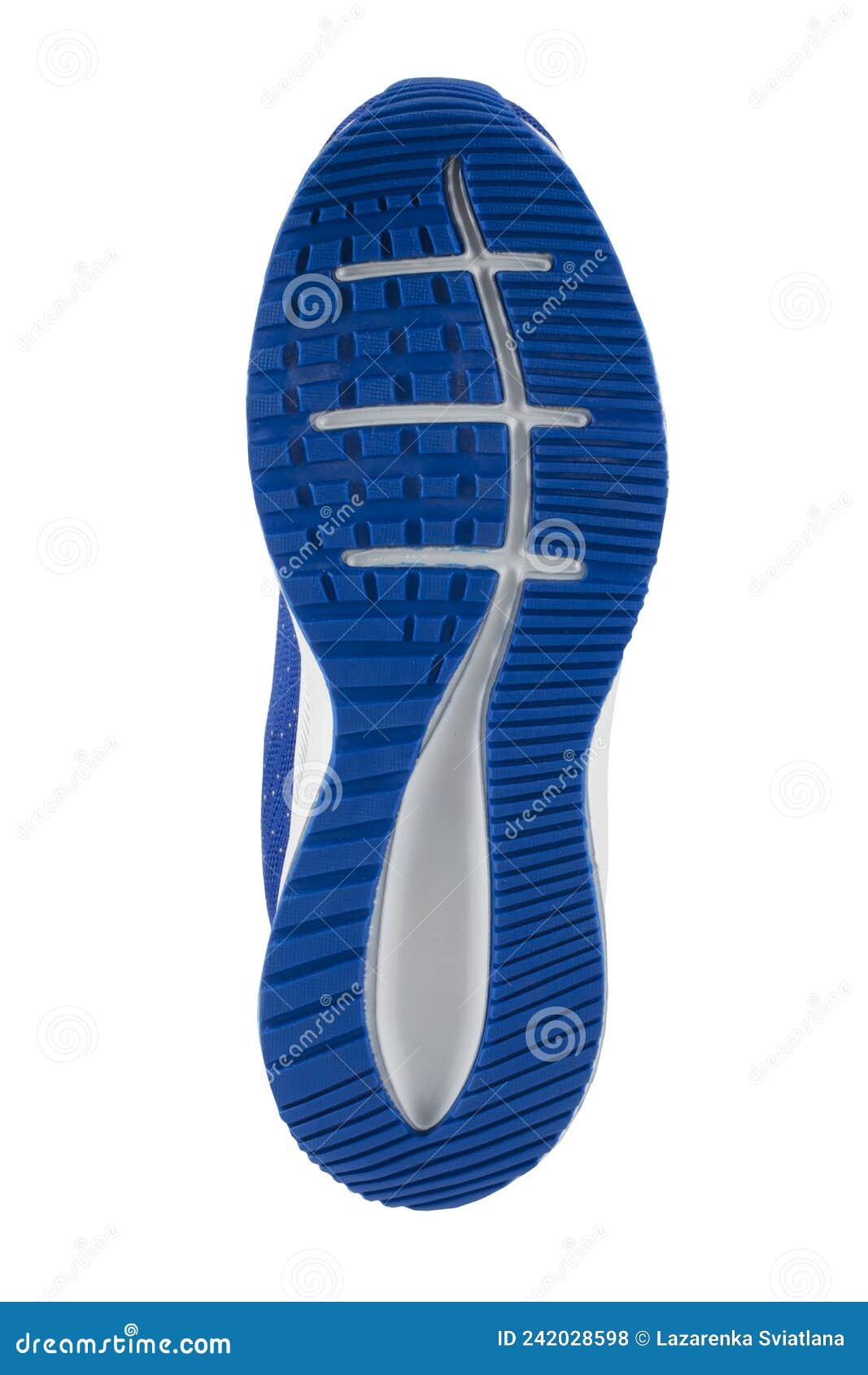 The Polyurethane Sole is Blue Stock Photo - Image of onecolor, design ...
