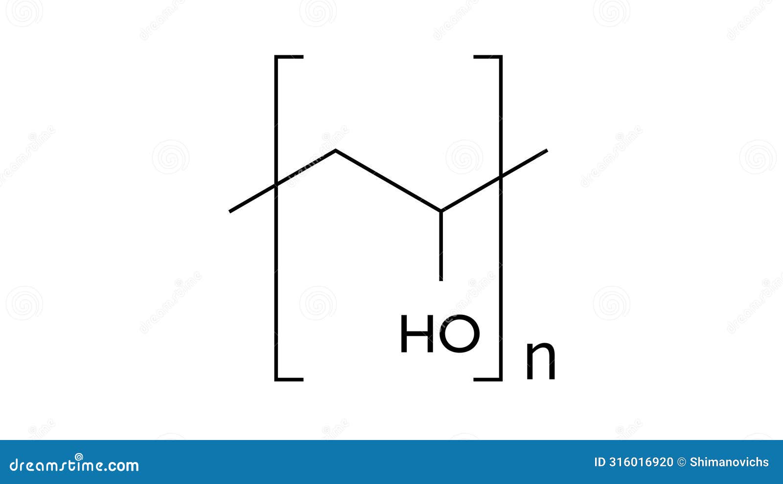 Polyvinyl Alcohol Molecular Structure, E1203, Ball And Stick 3d Model ... Polyvinyl Alcohol Molecular Structure, E1203, Ball And Stick 3d Model ...