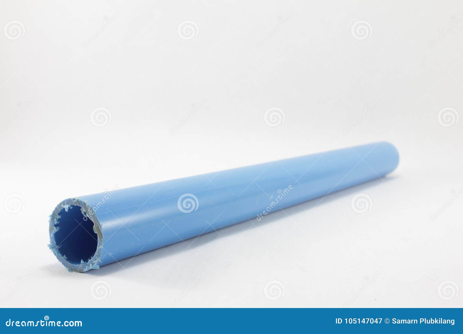 Polyvinyl Chloride,Blue Plastic Water Pipe Stock Image - Image of ...