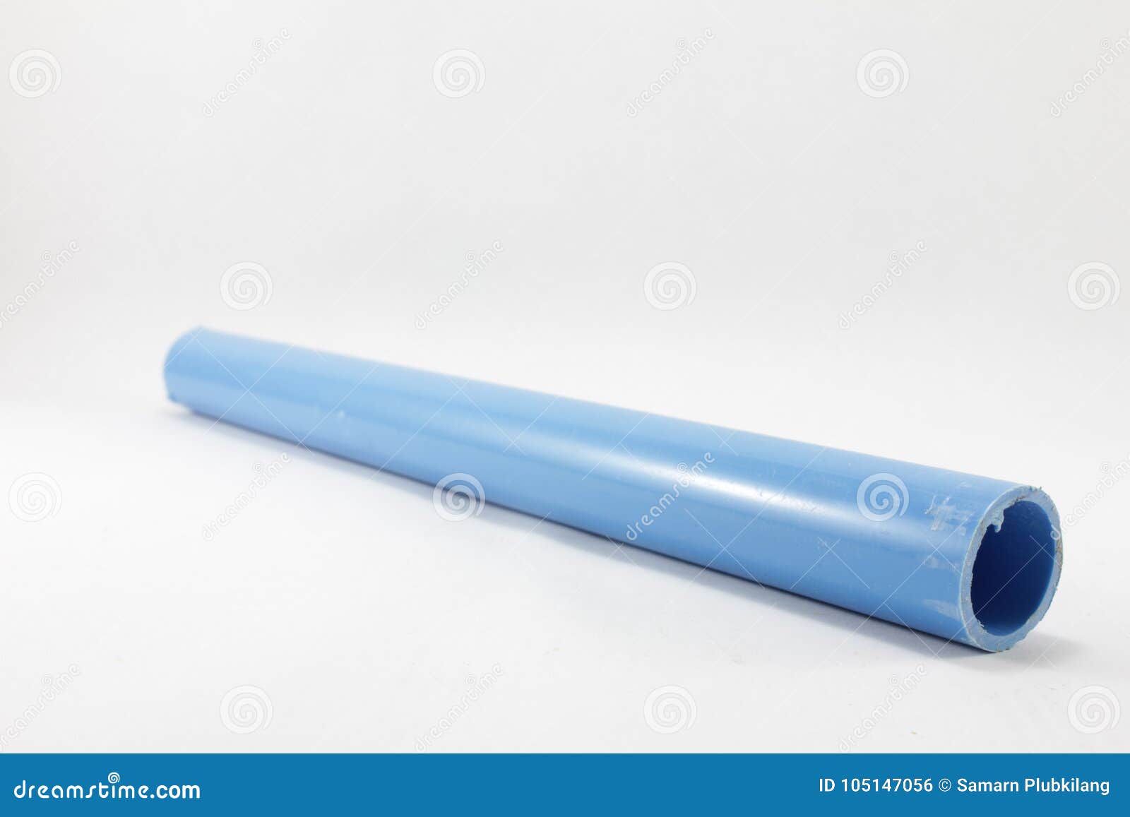 Polyvinyl Chloride,Blue Plastic Water Pipe Stock Photo - Image of ...