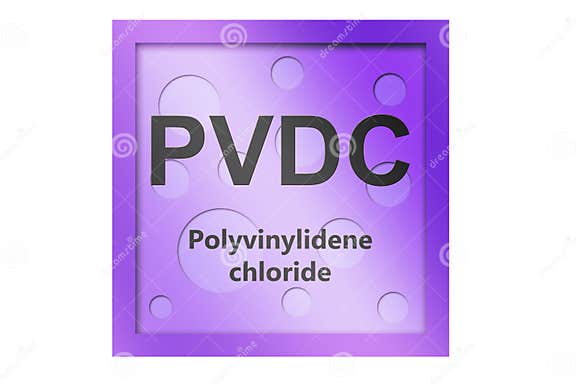 Polyvinylidene Chloride (PVDC) Polymer Symbol Isolated Stock ...