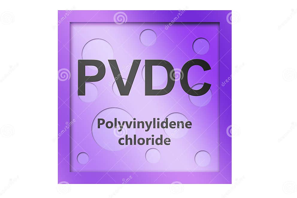 Polyvinylidene Chloride (PVDC) Polymer Symbol Isolated Stock ...