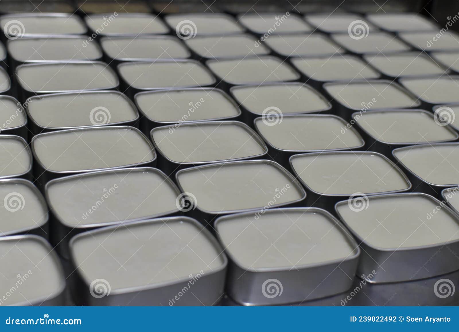Pomade Making with Square Tin Container Stock Photo - Image of making ...