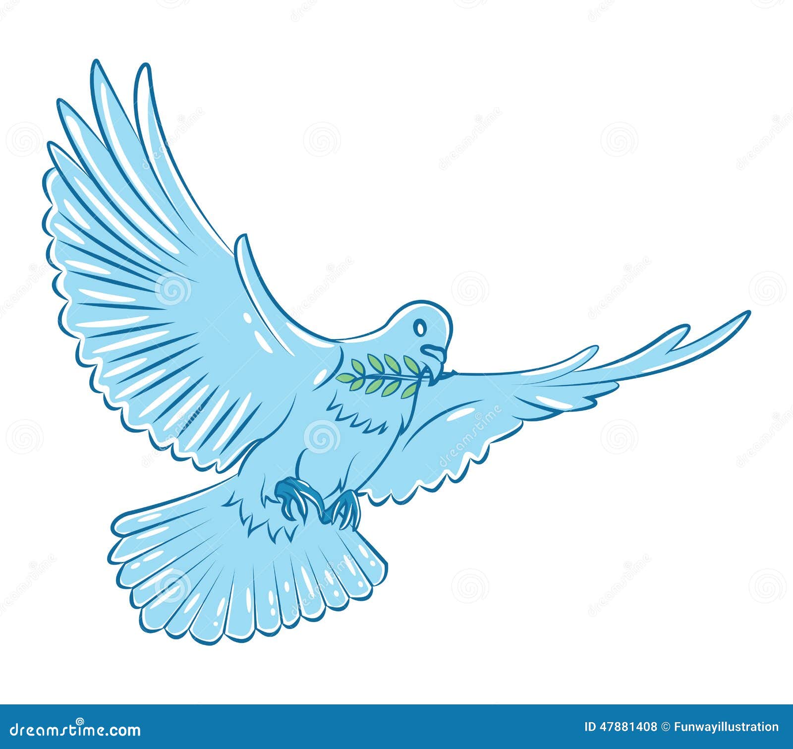 Pomba ilustração do vetor. Ilustração de fundo, animal - 47881408