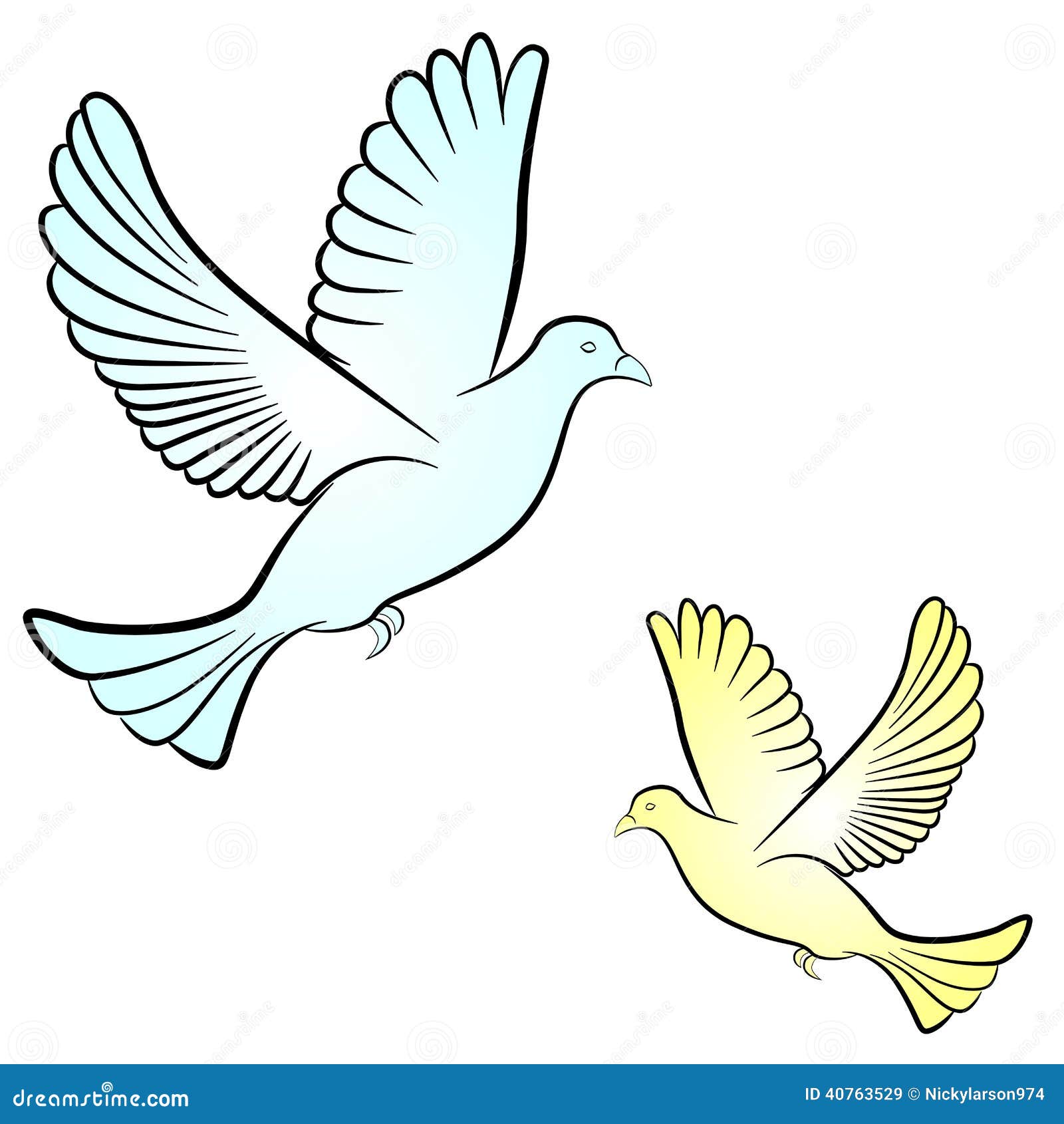 Pomba do vetor ilustração do vetor. Ilustração de casamento - 40763529
