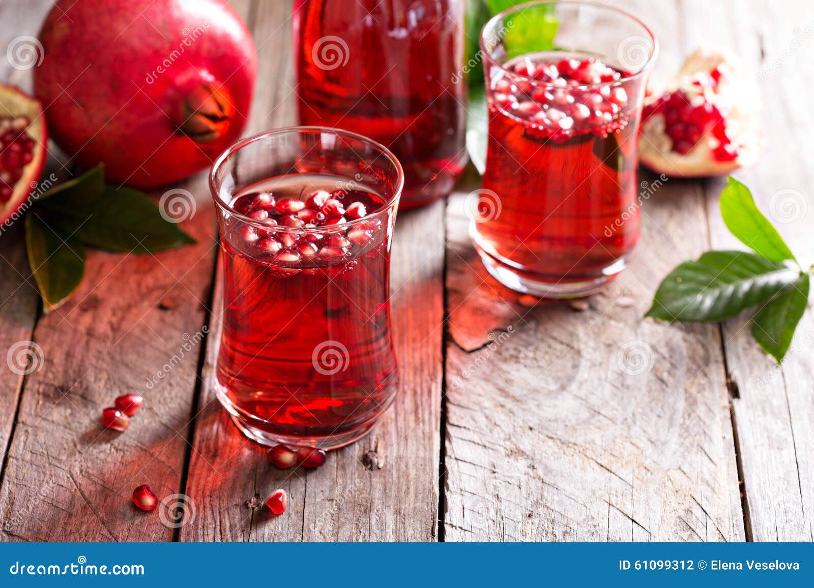 Pomegranate Drink with Sparkling Water Stock Photo - Image of nature ...