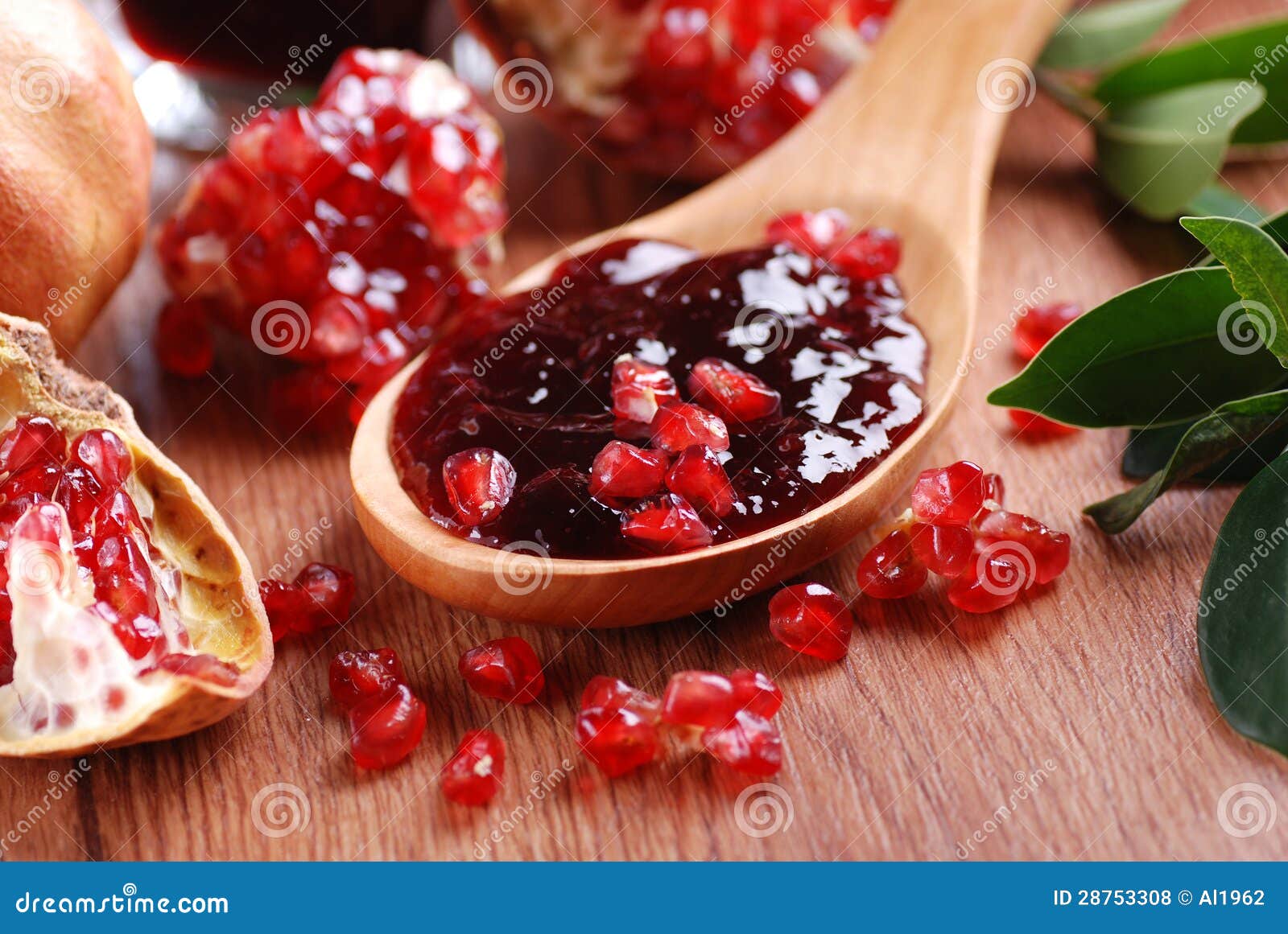 Pomegranate jam stock photo. Image of fruit, closeup - 28753308