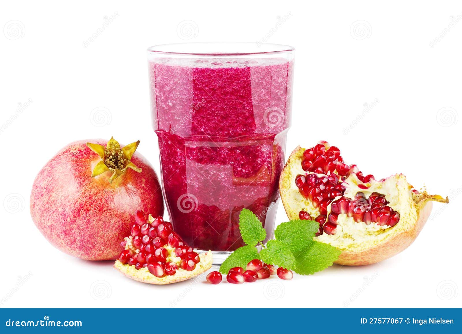 Pomegranate smoothie stock image. Image of white, tropical - 27577067