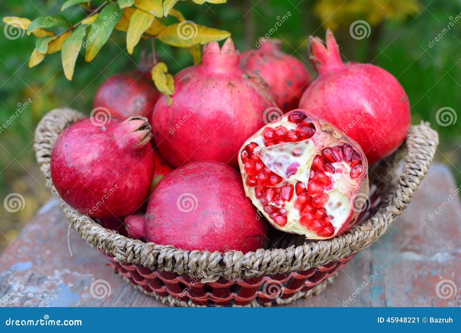 Pomegranates stock image. Image of fresh, pomegranates - 45948221