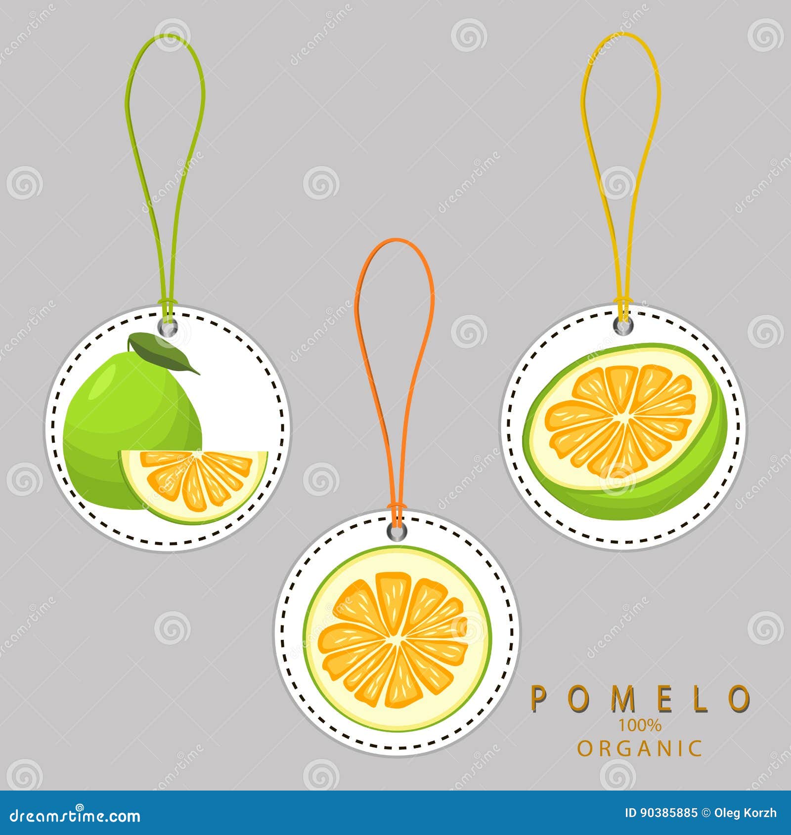 Pomelo do logotipo ilustração do vetor. Ilustração de planta - 90385885