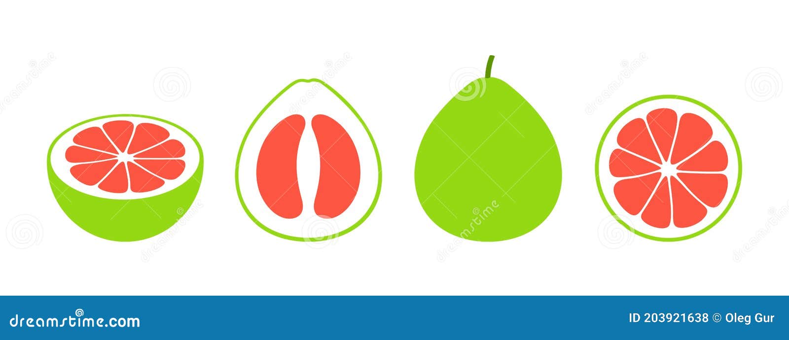 Pomelo Logo. Isolated Pomelo on White Background Stock Vector ...
