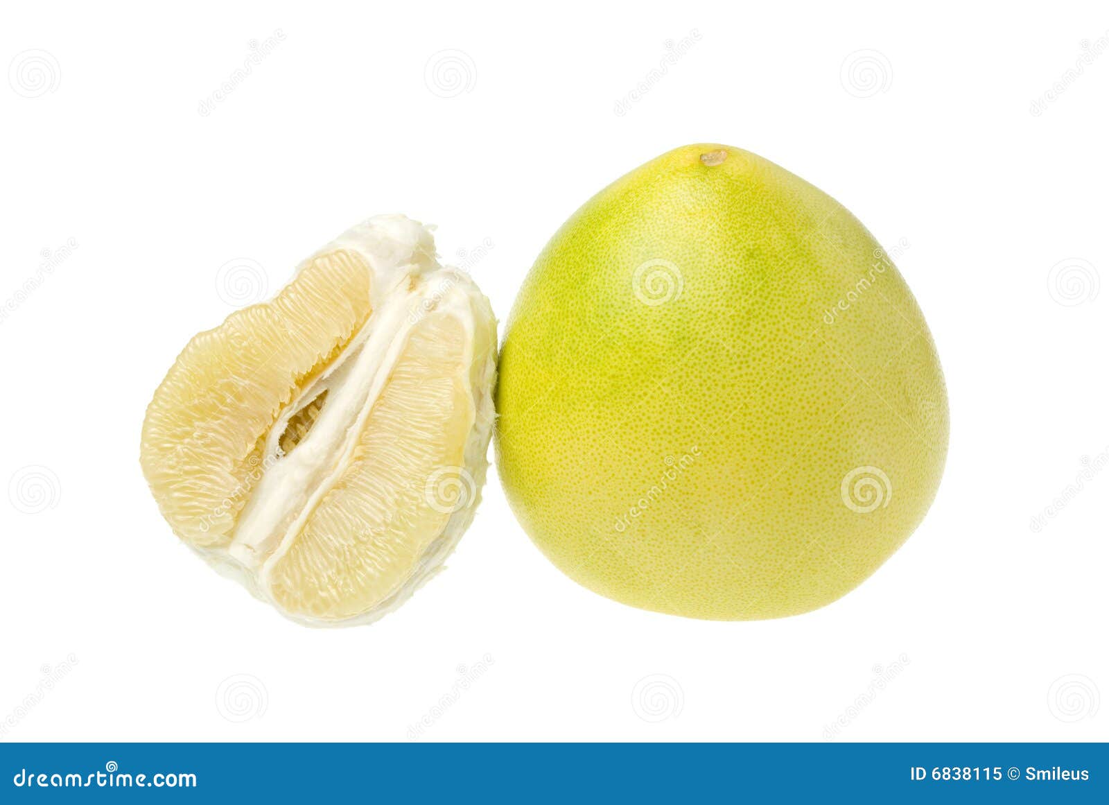 Pomelo on white stock image. Image of nourishment, detail - 6838115