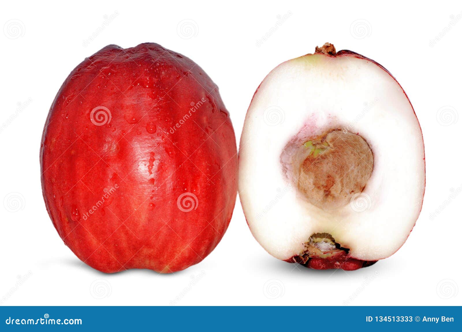 Malay Apple Isolated on White Stock Image - Image of ingredient, farm ...
