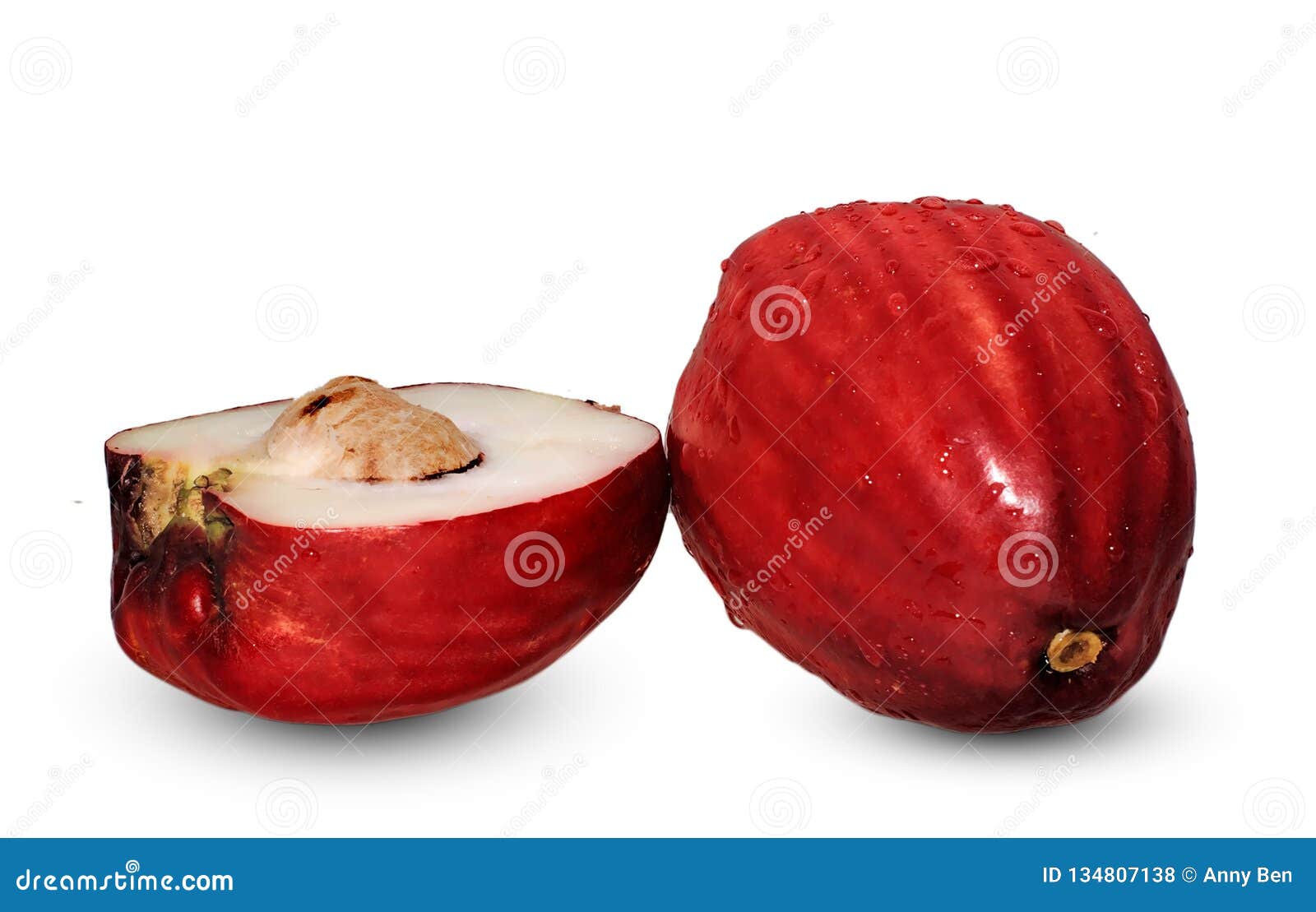 Malay Apple Isolated on White Stock Photo - Image of leisure, mango ...