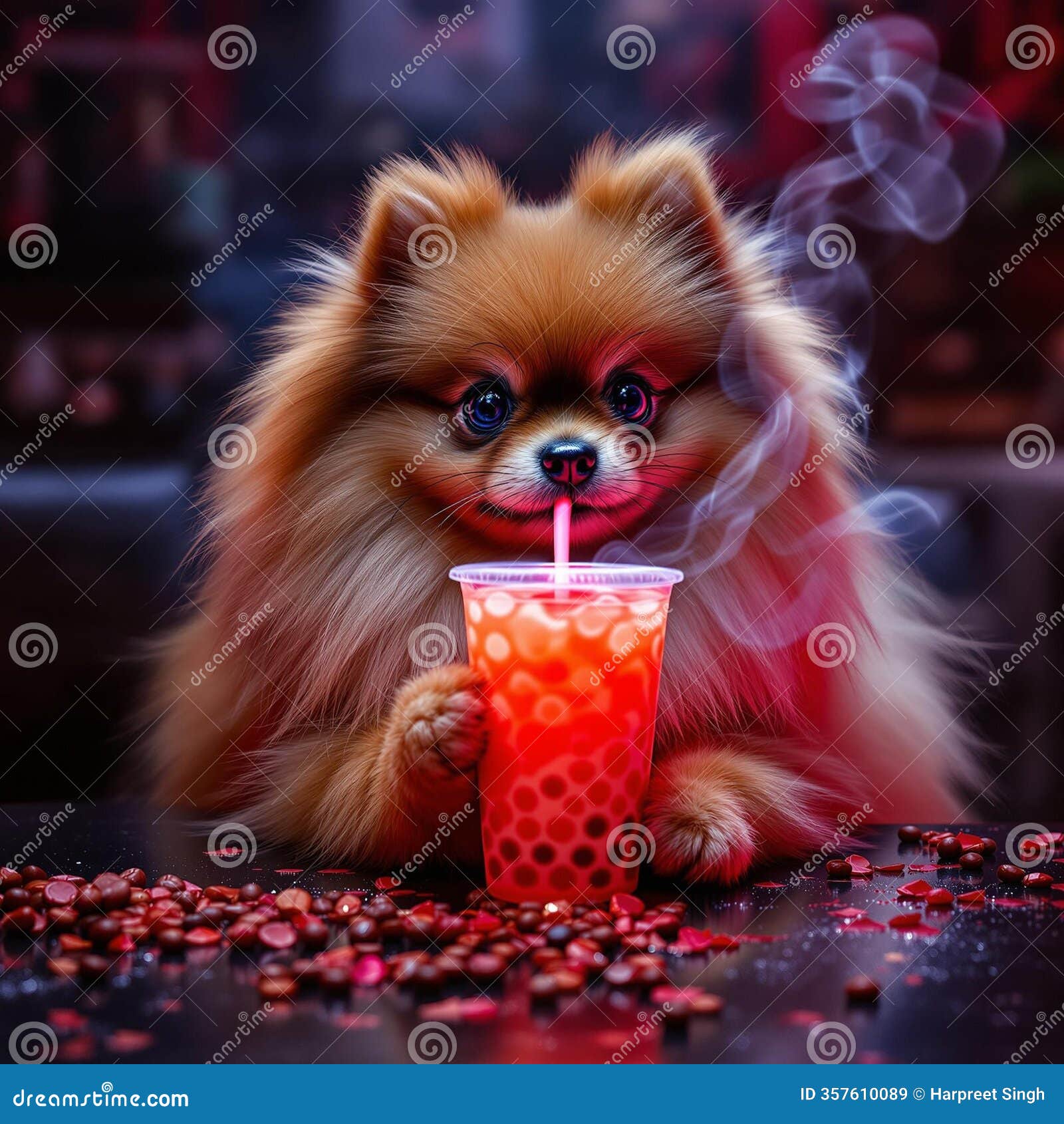 Man Drinking Boba Tea Or Bubble Tea Deliciously Isolated On White ...