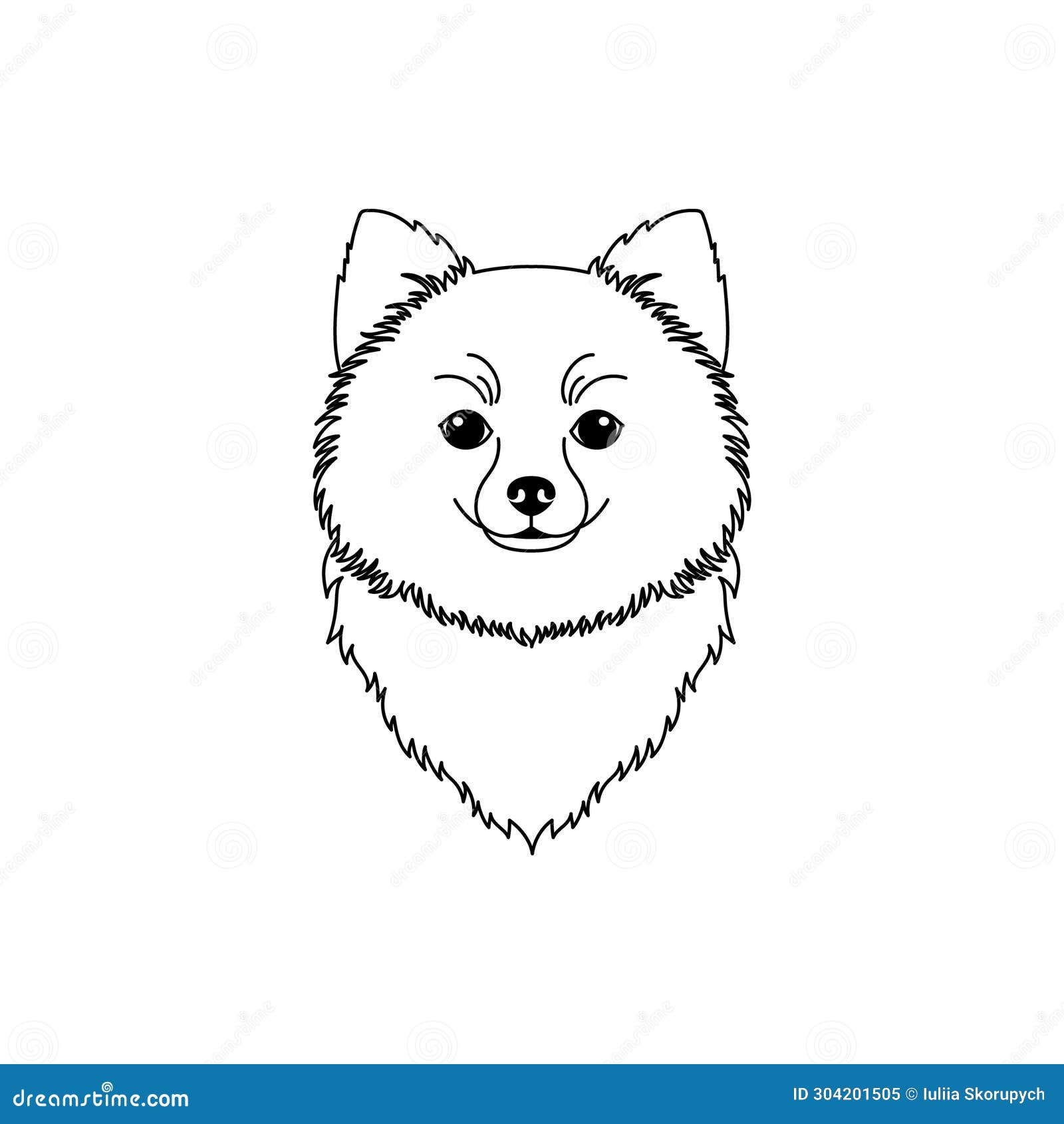 Pomeranian Icon, Small Dog Black Silhouette, Puppy Pictogram, Pet ...