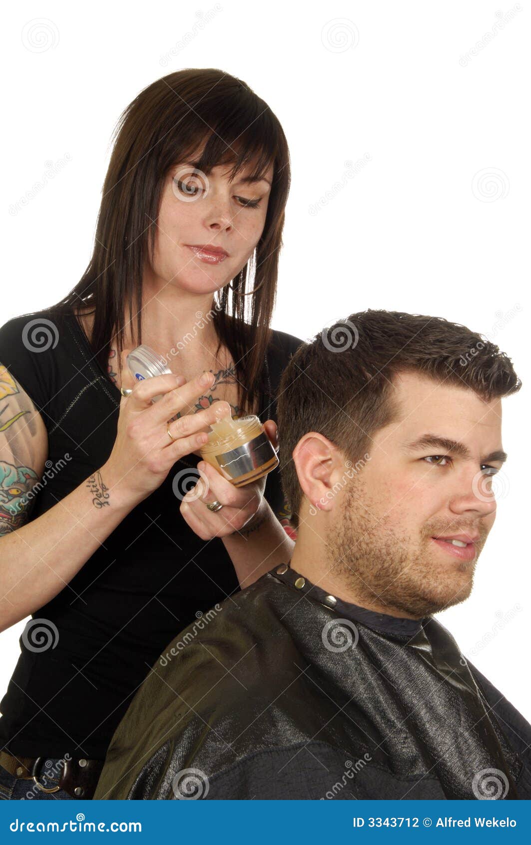 Pommade De Cheveu De Salon De Beauté Photographie stock - Image: 3343712