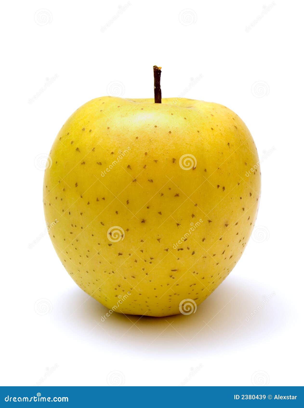 Pomme jaune image stock. Image du jaune, nourriture, fond - 2380439
