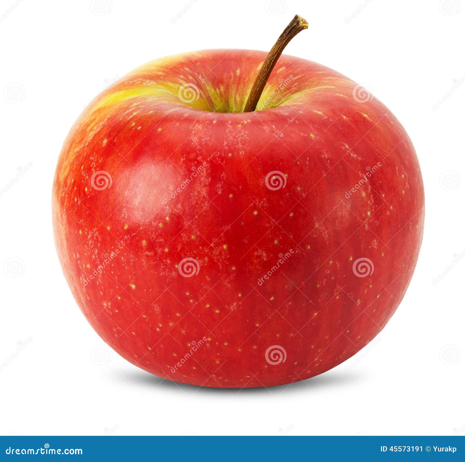 Pomme Rouge D'isolement Sur Le Fond Blanc Image stock - Image du fond ...