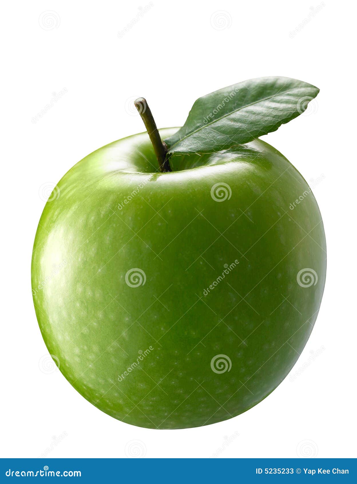 Pomme verte image stock. Image du doux, juteux, croquant - 5235233