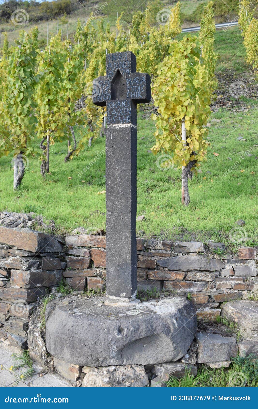 Pommern, Germany - 10 21 2020: Ancient Cross at the Roadside Stock ...