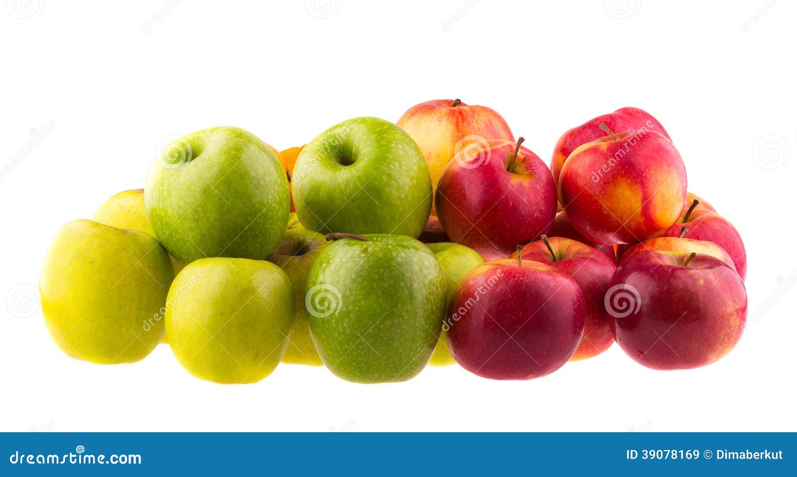 Pommes D'isolement Sur Le Fond Blanc Fruit Image stock - Image du ...