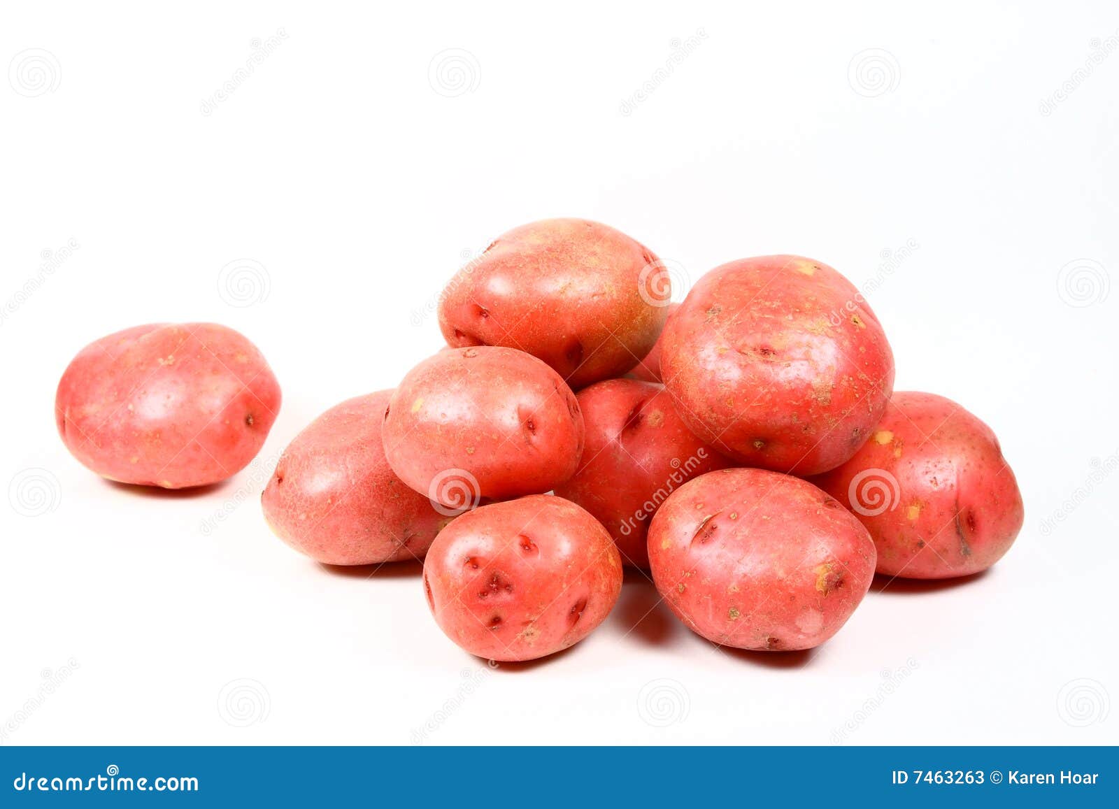 Pommes de terre rouges image stock. Image du diététique - 7463263