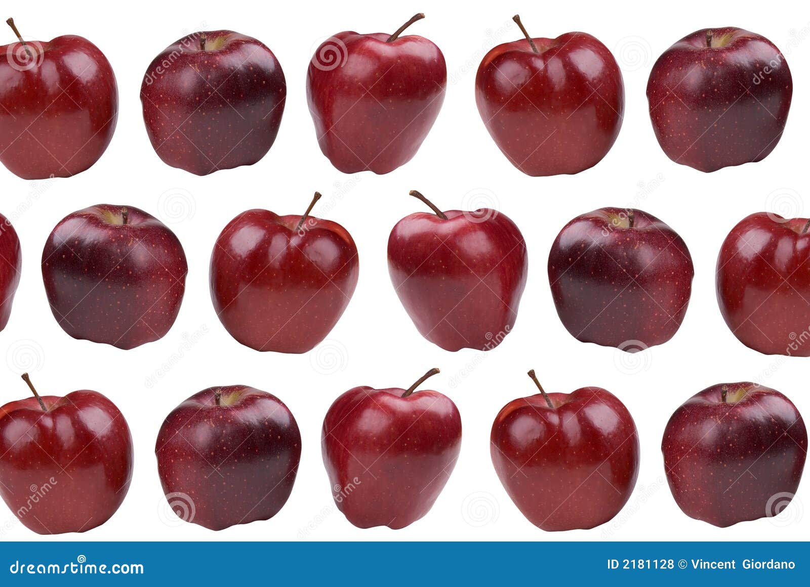 Pommes rouges photo stock. Image du déjeuner, régime, délicieux - 2181128