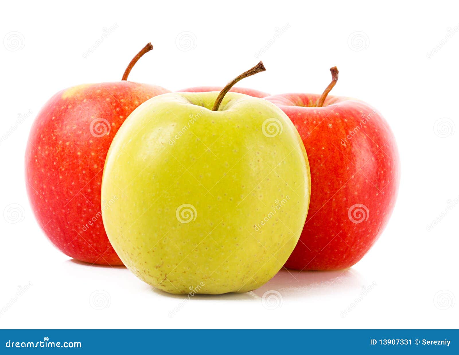 Pommes Rouges Et Vertes D'isolement Image stock - Image du dieting ...
