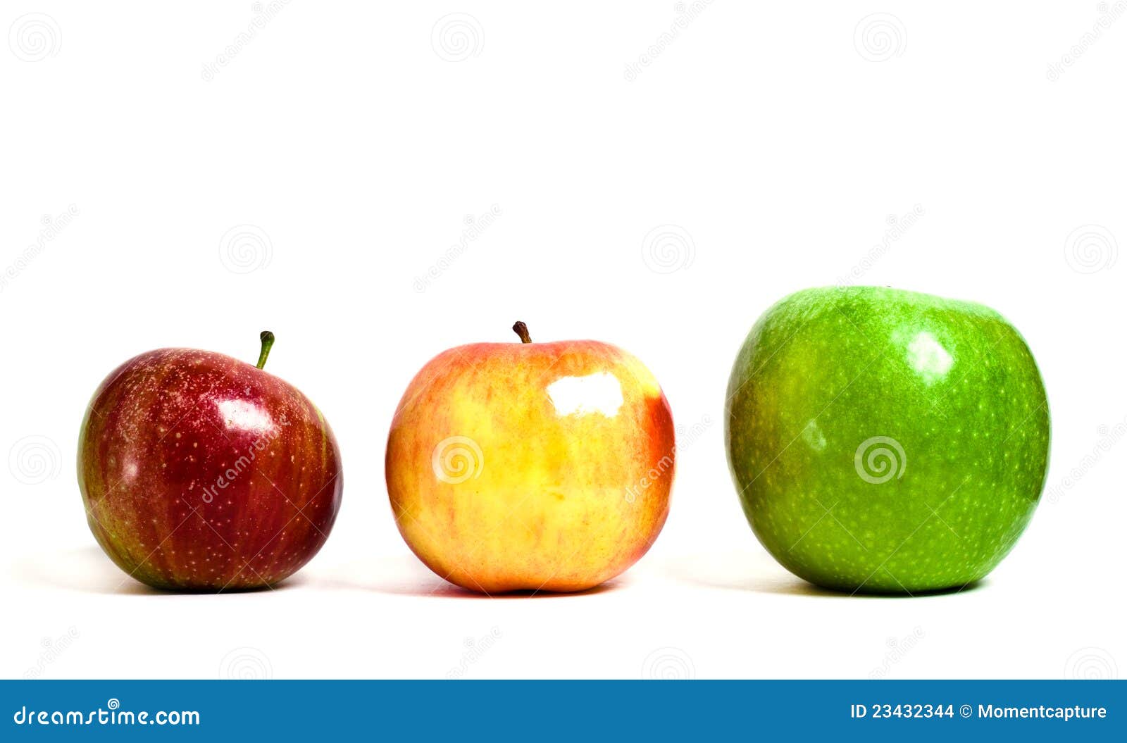 Pommes Rouges, Jaunes Et Vertes Photo stock - Image of lumière ...