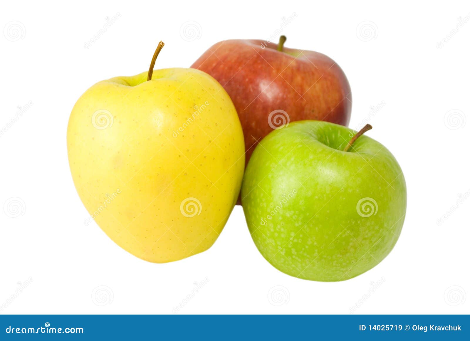 Pommes Vertes, Jaunes Et Rouges Image stock - Image du juteux, normal ...