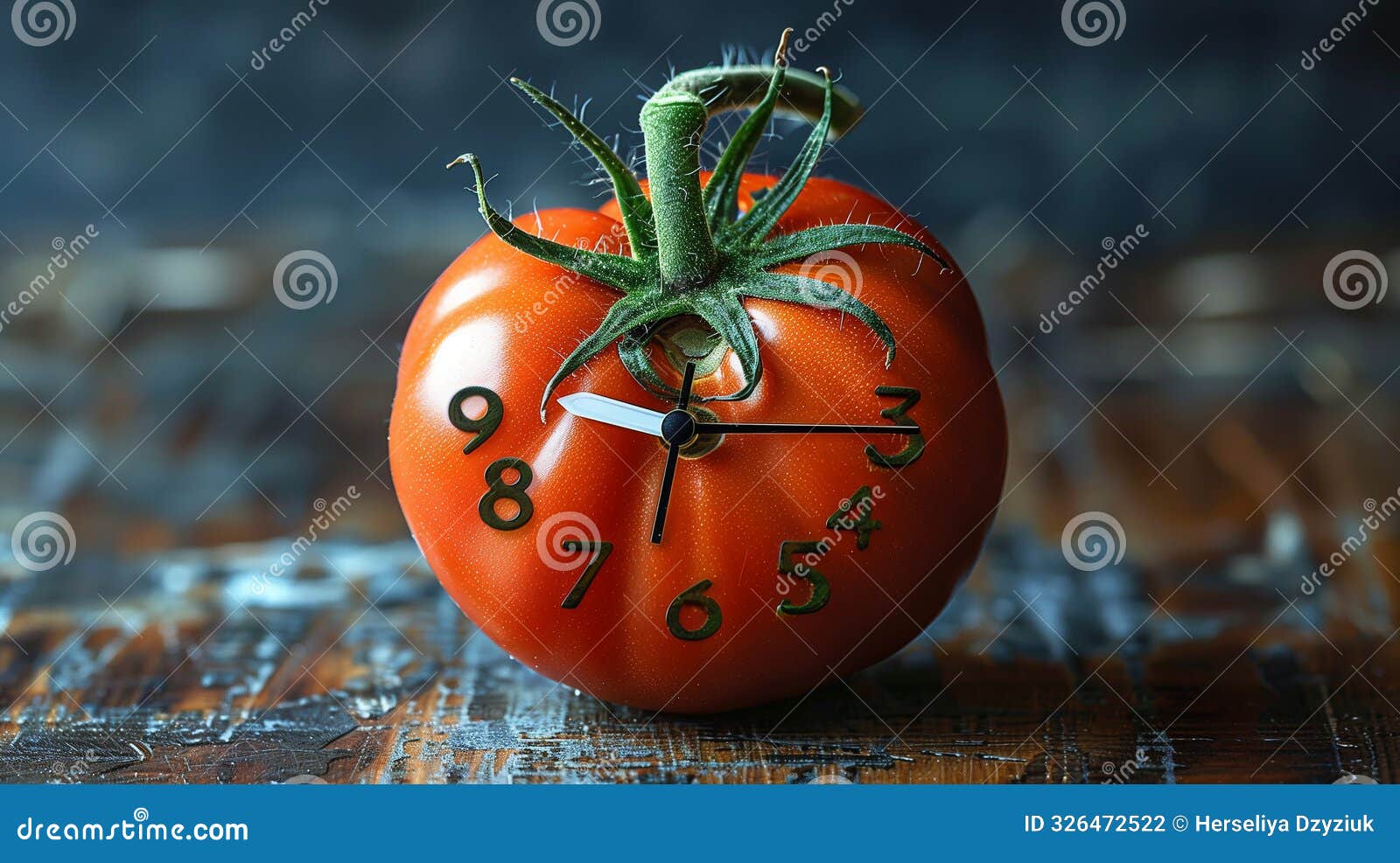 Pomodoro Method, Planning. Tomato Clock on Table. Copy Space Banner ...